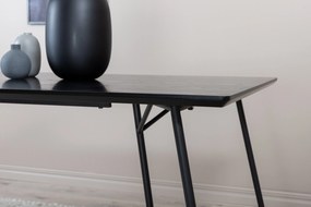 Jídelní stůl Petra, černý, 90x190
