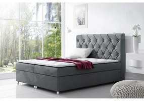 Kontinentální postel Balicci, Rozměr postele: 160x200, Barva:: ekokůže Soft 017 (bílá)