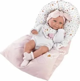 Llorens 73901 NEW BORN HOLČIČKA - realistická panenka miminko s celovi