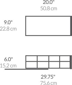 Ocelová přídavná polička – simplehuman