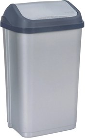 Keeper Odpadkový koš Swing-Bin, stříbrný, 50 l