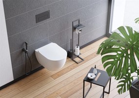 Aplomo Peonia rimless WC závěsné se sedátkem, bílá