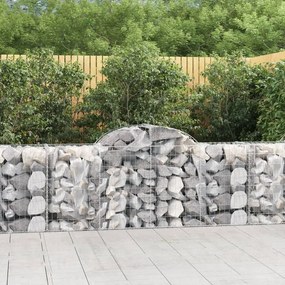Klenuté gabionové koše 40ks 200x50x80/100 cm pozinkované železo 3146317
