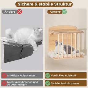 Costway 5 KS Škrabadlo na šplhací stěnu pro kočky s plošinami a sisalovými