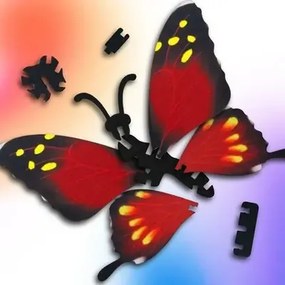 EscapeWelt 3D dřevěné puzzle Motýl / Obtížnost: lehká / od 8 let