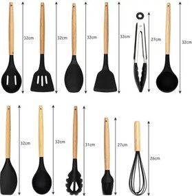 Kuchyňské náčiní – sada 12 ks