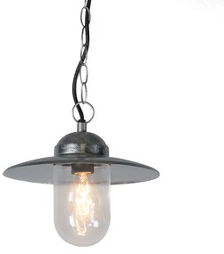 Průmyslová závěsná lampa zinek IP44 - Mnichov