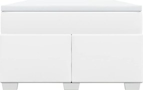 Box spring postel s matrací bílá 120x200 cm umělá kůže 3285206