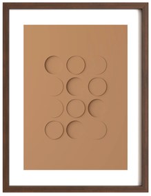 Idealform Poster no. 3 Shadow forms Barva: Terracotta, Velikost: 300x400 mm