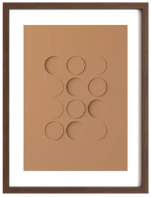 Idealform Poster no. 3 Shadow forms Barva: Smokey taupe, Velikost: 300x400 mm