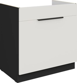 ARIA wb | dolní skříňka 80 ZL 1S dřezová | 80 cm | PREMIUM BOX | černá/bílá