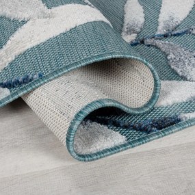 Behúň Plaza Willow Blue – na von aj na doma, 80x230, modrá, chodba / predsieň, Flair Rugs