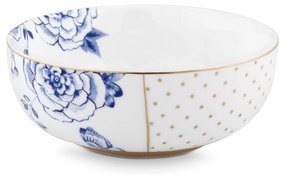 Pip Studio Royal White miska ∅12,5cm, bílo-modrá (miska z tenkostěnného porcelánu)