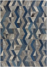 Flair Rugs, AKCE: 160x230 cm Kusový koberec Moda Asher Blue, modrá, chodba / předsíň
