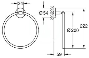 Grohe - Držák ručníku, chrom