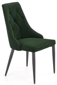 Jídelní židle Marien, zelená / černá