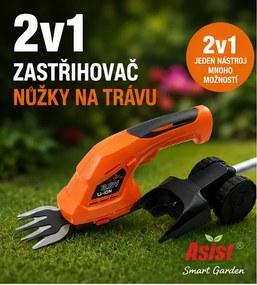 ASIST smart garden AE3N36T AKU nůžky s tyčí 3v1 3,6 V, 1,5 Ah