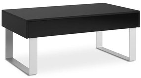 Konsimo Sp. z o.o. Sp. k. Konferenční stolek PAVO 45x110 cm lesklá černá KO0023