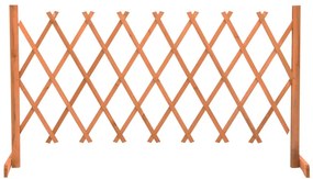 Zahradní trelážový plot oranžový 150 x 80 cm masivní jedle 314826