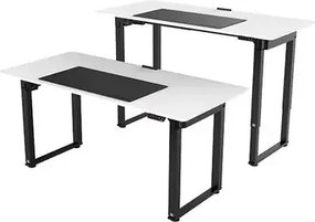 ULTRADESK Uplift bílá / Herní stůl / 160 x 75 x 74 - 116 cm / nastavit