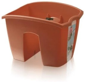 Truhlík na zábradlí CROWL terakota 24,2cm