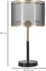 Stolní lampa Levels 48 cm šedá