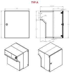 Nerezová poštovní schránka do sloupku 1g Odstín: Nerezová ocel - Broušeno