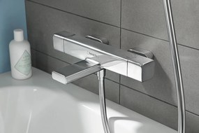 Hansgrohe Ecostat E, termostatická vanová baterie, chromová, 15774000