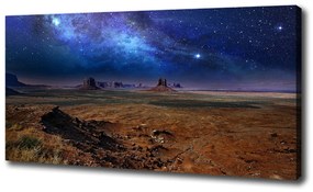 Wallmuralia Foto obraz na plátně do obýváku Hvězdná noc 100x50