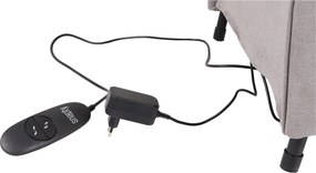 Křeslo Torro elektricky polohovatelné (šedé)