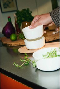 Bílé/v přírodní barvě porcelánové/dřevěné servírovací misky v sadě 3 ks Grand Cru – Rosendahl