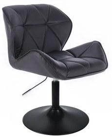 LuxuryForm DESIGN Židle MILANO na černém talíři - černá