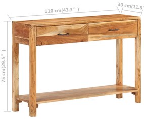 vidaXL Marketos Příborník 110 x 30 x 75 cm masivní akáciové dřevo