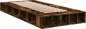 Rám postele kouřový dub 75 x 190 cm kompozitní dřevo 3280535