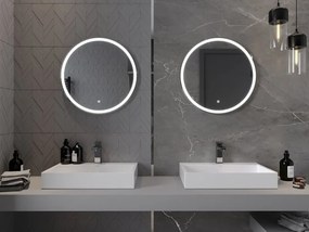 Mexen Gobi koupelnové zrcadlo podsvícené, kulaté 60 cm, LED 6000K, proti mlze - 9801-060-060-611-00
