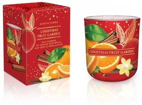 Bartek svíčka vosková ve skle 150g Christmas Fruit Garden Orange with Spices