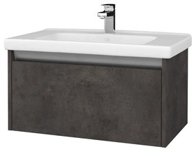 Dřevojas Koupelnová skříň BONO SZZ 80 (umyvadlo Harmonia) Varianta: N03 Graphite / N03 Graphite