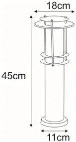 Stojící zahradní lampa K-LP238-450 z řady TARES