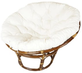 Ratanový PAPASAN - tmavý med - průměr 110 cm