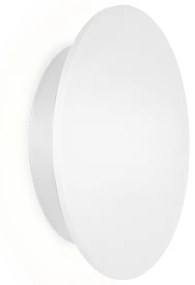 Designové nástěnné svítidlo Miles Round  Designové nástěnné svítidlo Miles Round Dekor: Hliník - bílá, Průměr: 190 mm, Teplota chromatičnosti: 2700…