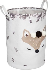 Úložný box na hračky LIŠKA s bambulemi, O 35 cm
