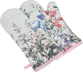 Bellatex Grilovací rukavice 2ks Fialová,Šedá 20x36 cm