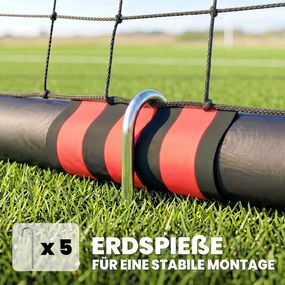 SPORTNOW Fotbalová branka do zahrady 1,8 x 1,2 m pro mládež a dospělé Robustní venkovní branka s brankovou sítí, polstrováním a zemními kotvami