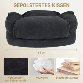 HOMCOM ergonomická kancelářská židle s vysokým opěradlem (nosnost 200 kg) – látka vzhled lnu, nastavitelná výška, houpání, široké sedadlo, černá
