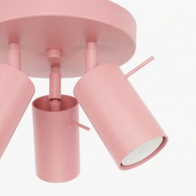 Sollux Lighting Stropní svítidlo RING 3P růžové