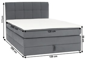 Boxspringová postel ROSLIN 3 Tempo Kondela