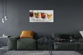 Obrazy na plátně Zimní ovocný čaj byliny 120x60 cm