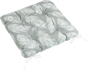 Bellatex Sedák Adéla prošívaný 40x40 cm Pírko Šedá,Bílá