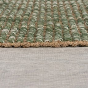 Flair Rugs, Kusový koberec Mottle Jute Ombre Green, 60x110, zelená, chodba / předsíň