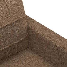 3dílná sedací souprava s poduškami hnědá textil 3201245